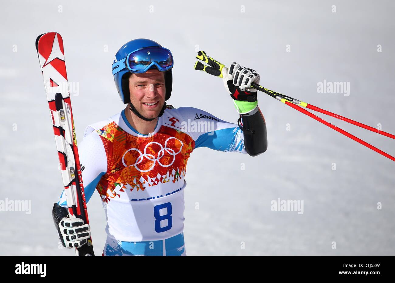 Krasnaya Polyana, Russia. 19th Feb, 2014. Benjamin Raich of Austria ...