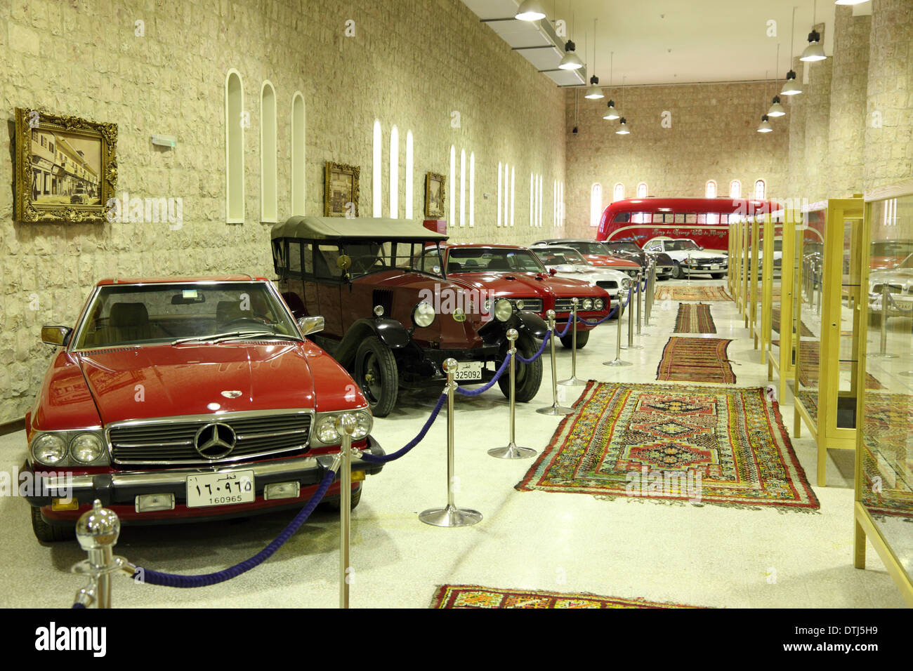 Automobile exhibition in the Sheikh Faisal Museum. Doha, Qatar, Middle ...