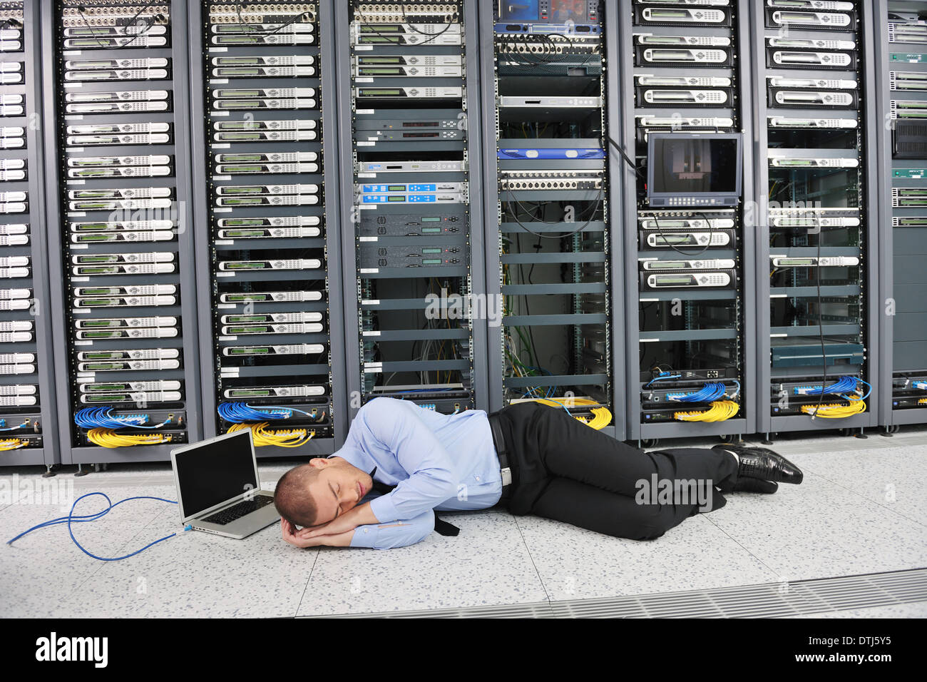 system fail situation in network server room Stock Photo - Alamy