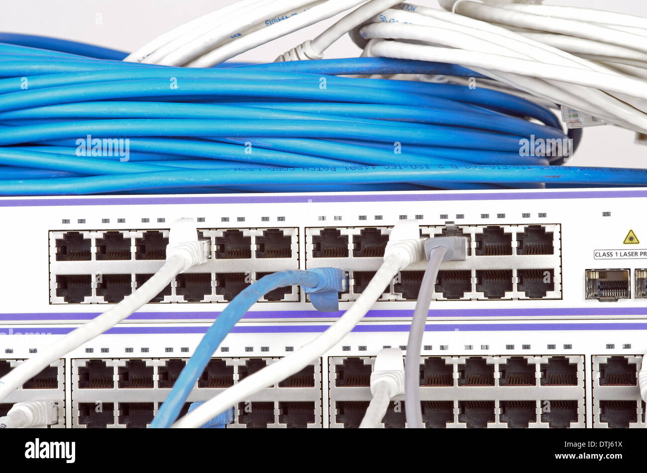 Photo of big server and wires Stock Photo - Alamy