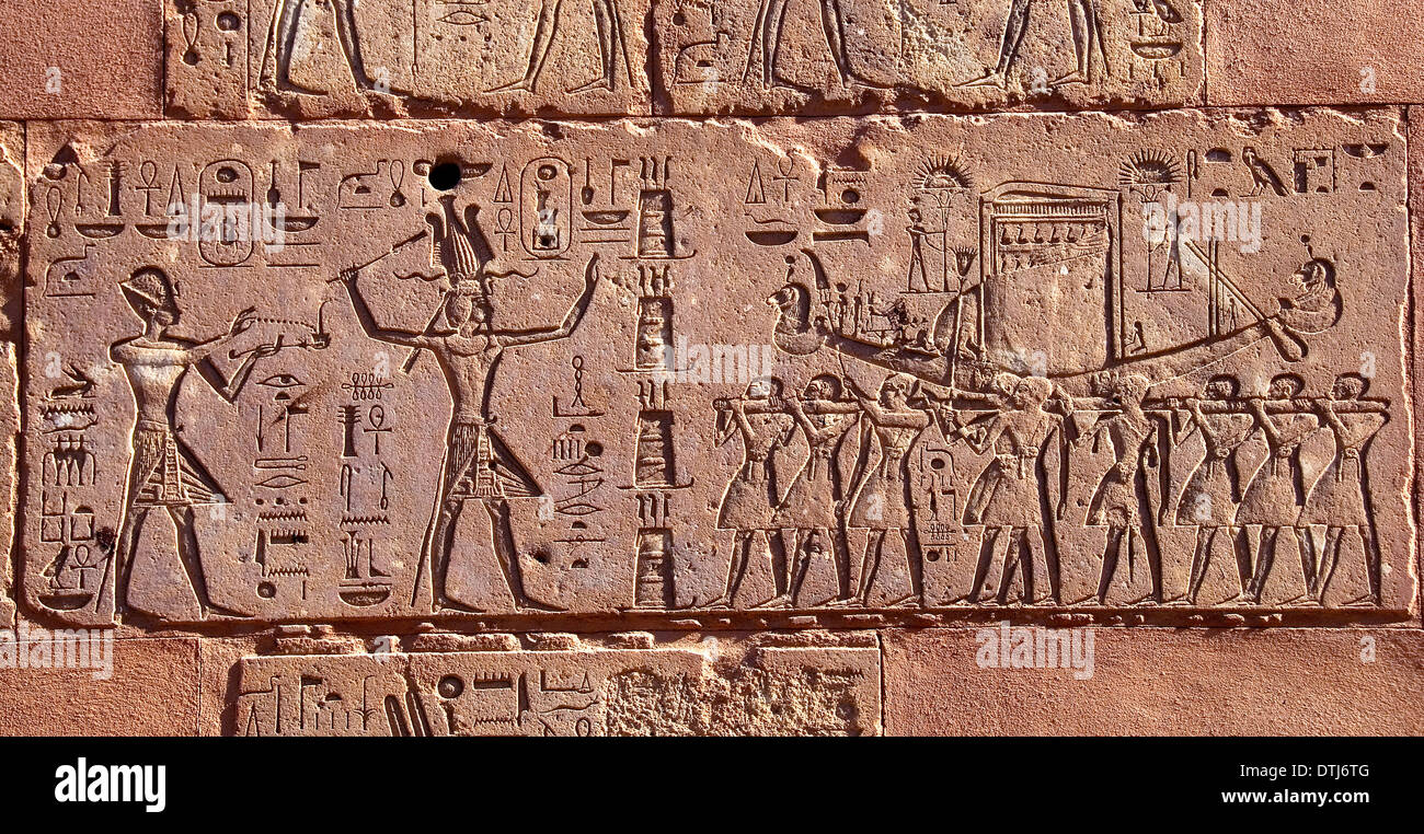 Red Chapel Queen Hatshepsut Tuthmose Karnak open air museum Egypt. The ...