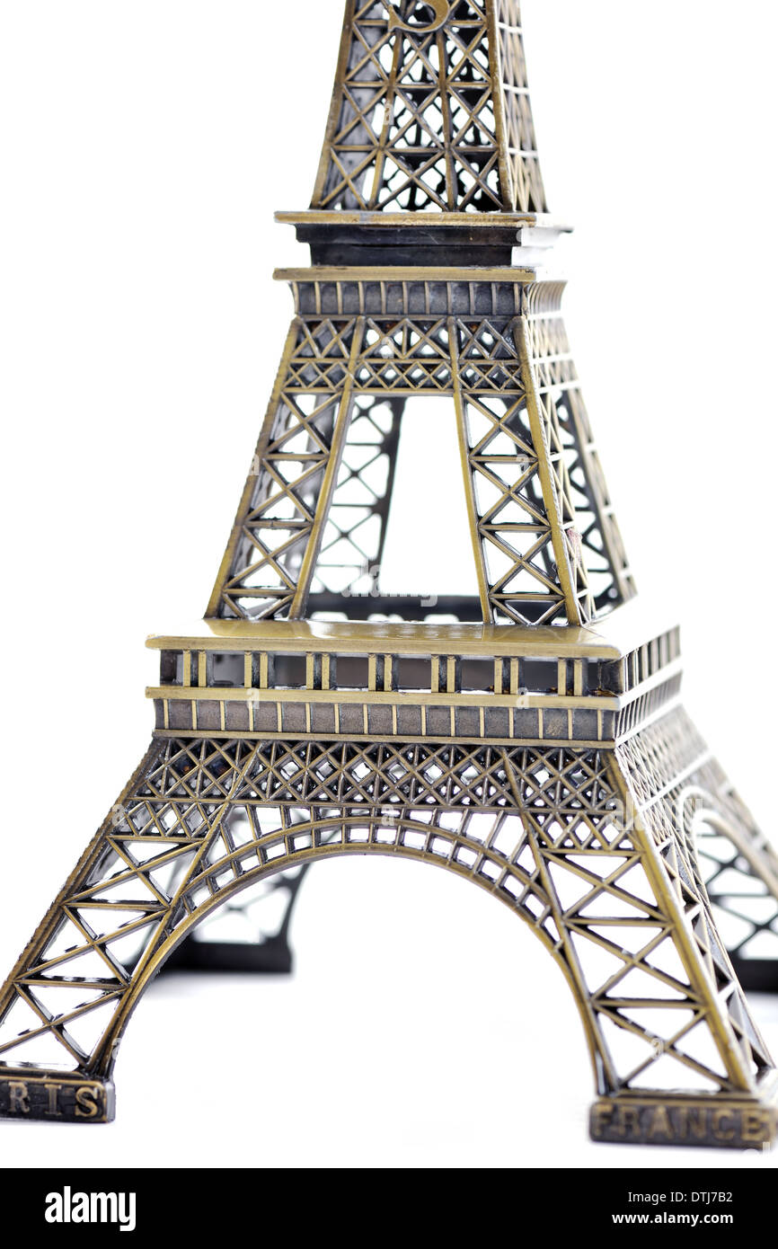paris eiffel tower model isolated Stock Photo - Alamy