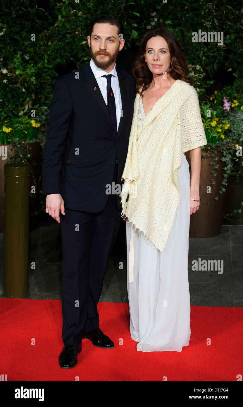Tom Hardy and Kelly Marcel arrive for the British Academy Film Awards ...