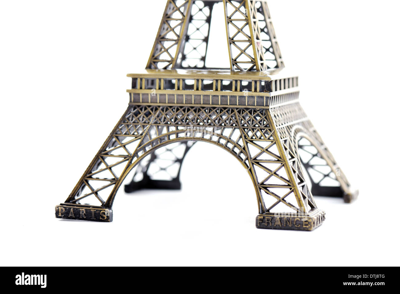 paris eiffel tower model isolated Stock Photo - Alamy