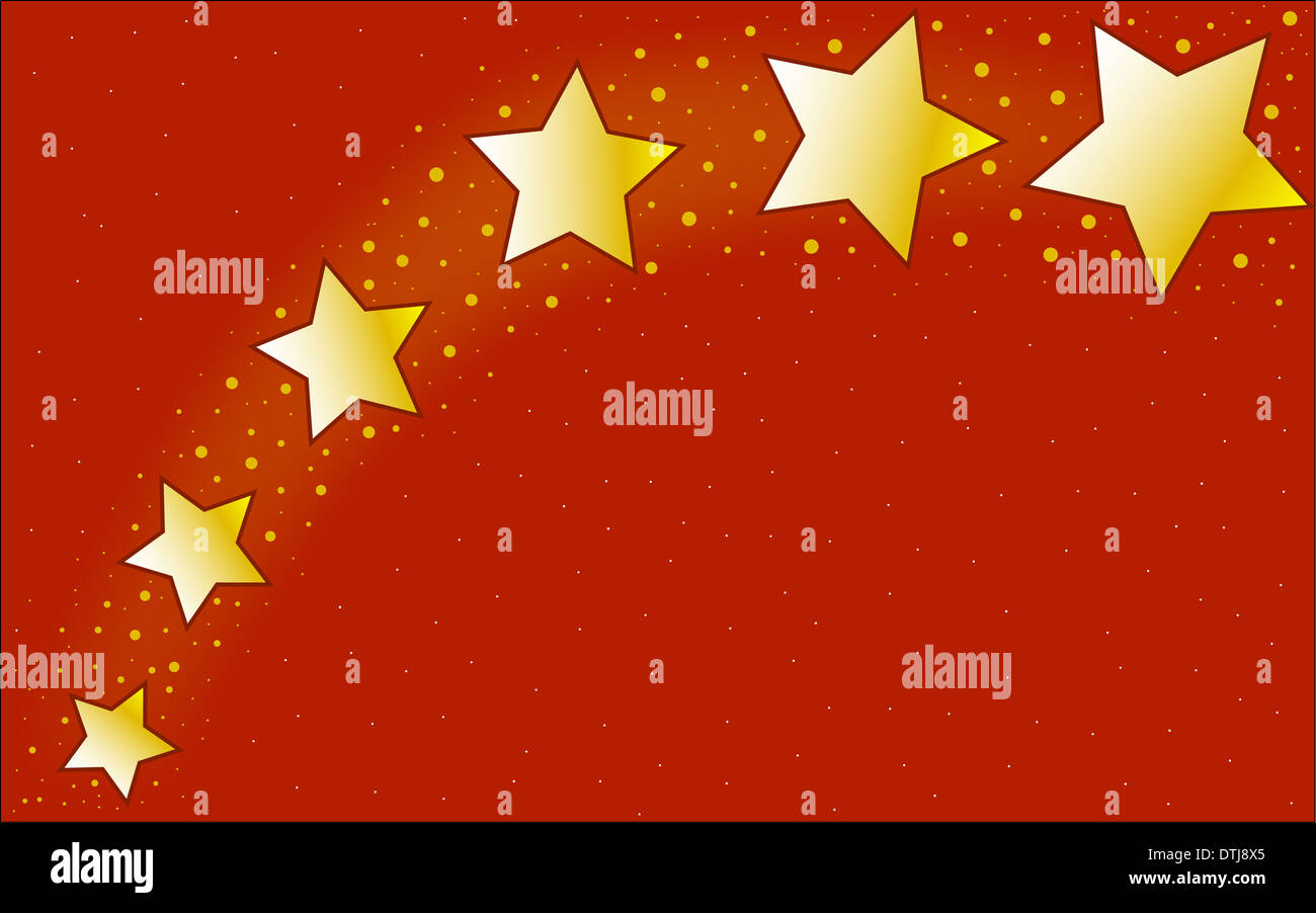 A deep red star spangled Christmas background Stock Photo - Alamy