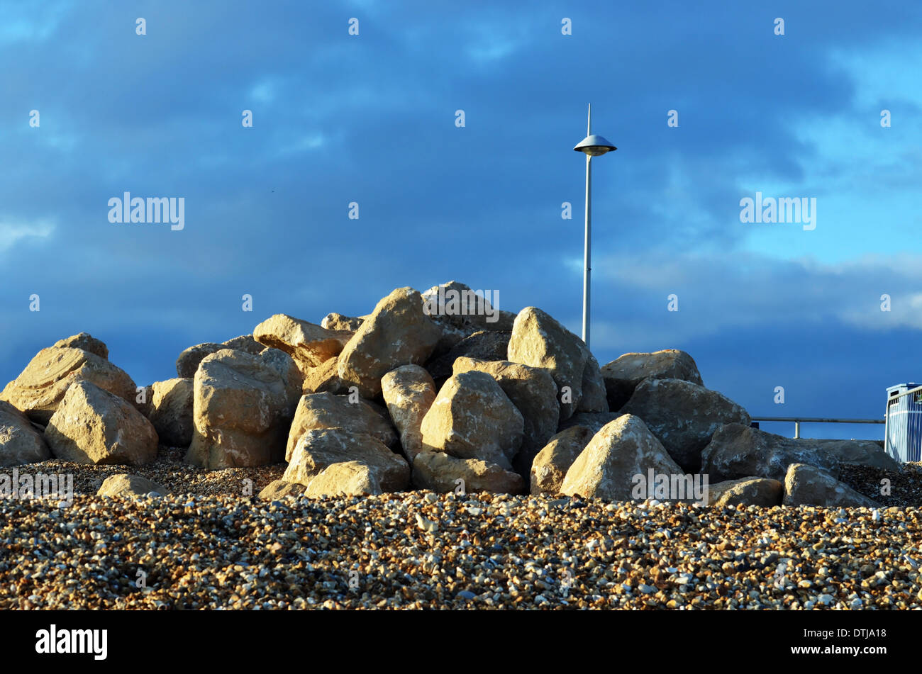 Sea defence damage hi-res stock photography and images - Alamy