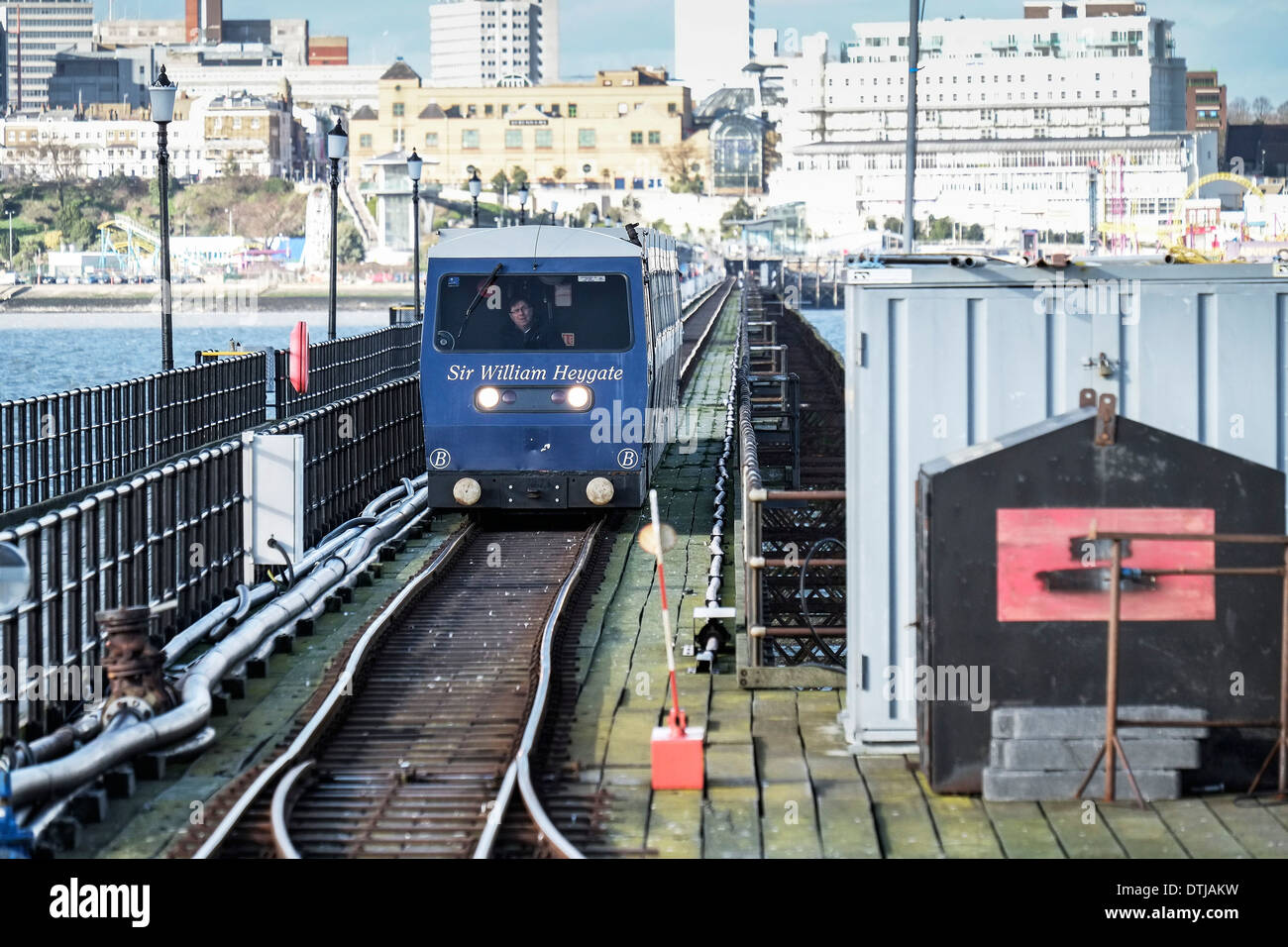 Southend pier train hi-res stock photography and images - Alamy