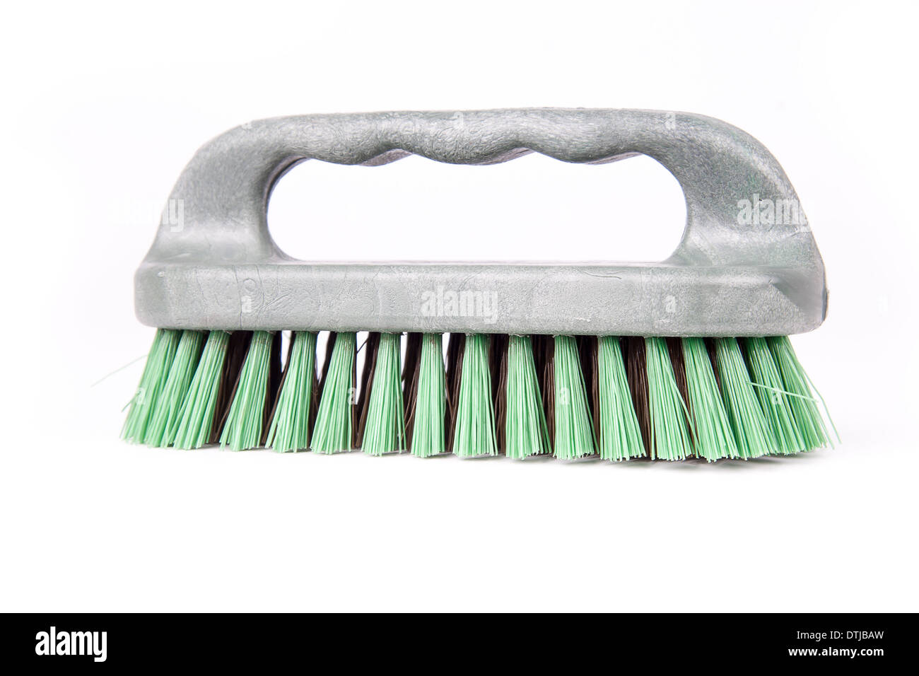 Cleaning brush isolated on white background Stock Photo - Alamy