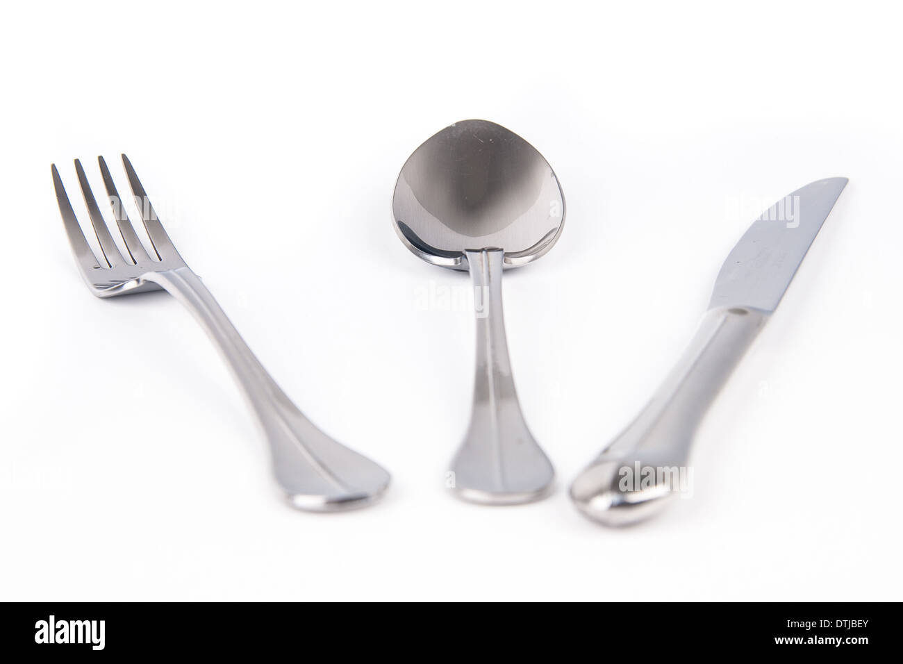 cutlery isolated on white background Stock Photo - Alamy