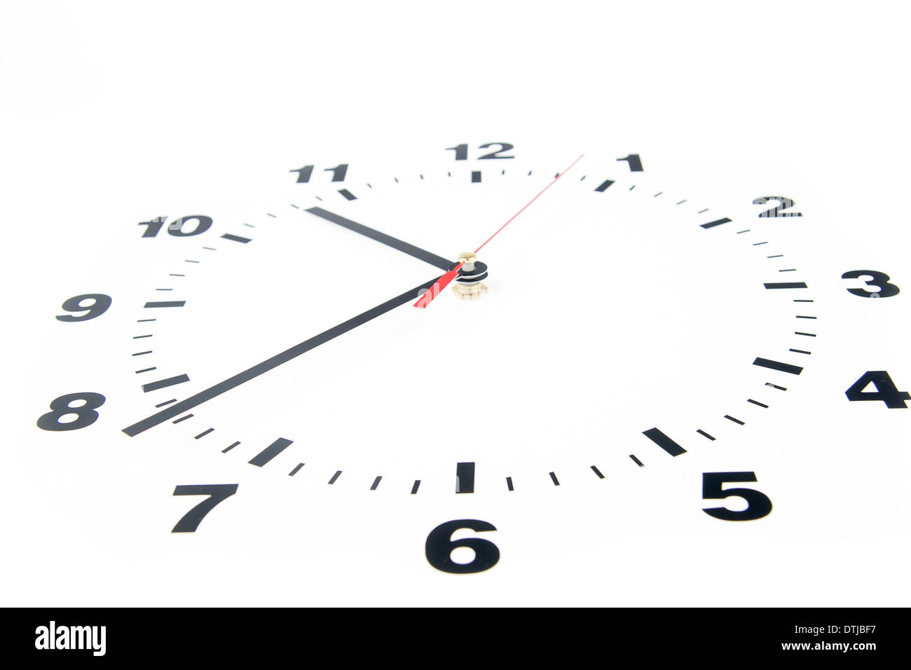 Dial of the clock isolated on white background Stock Photo - Alamy