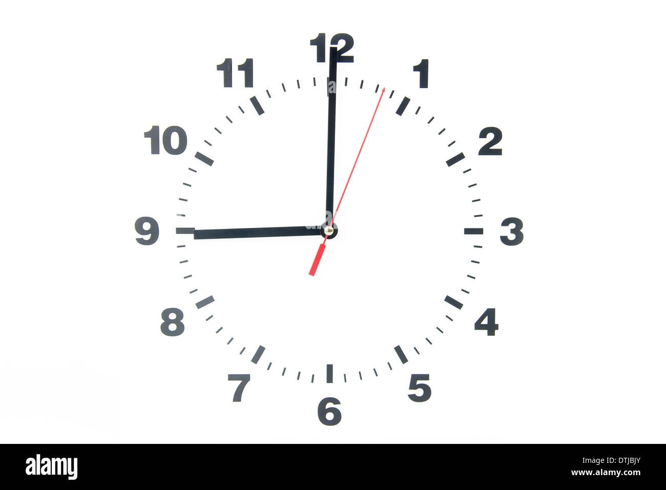 Dial of the clock isolated on white background Stock Photo - Alamy