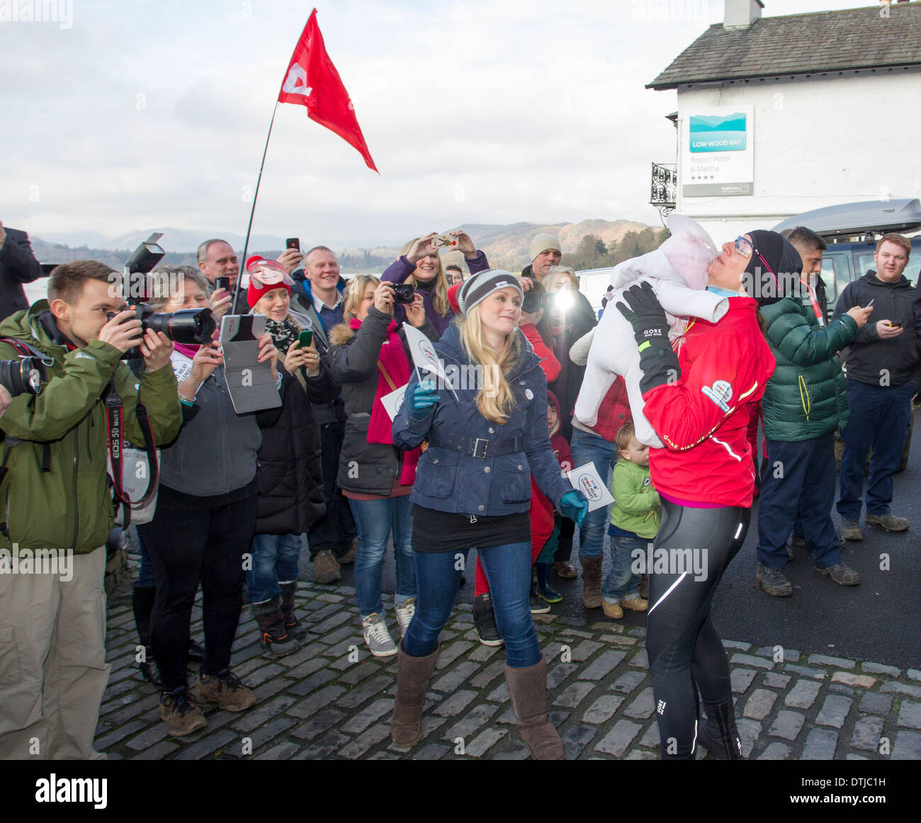 Davina McCall Sport Relief challenge Beyond Breaking Point swimming ...