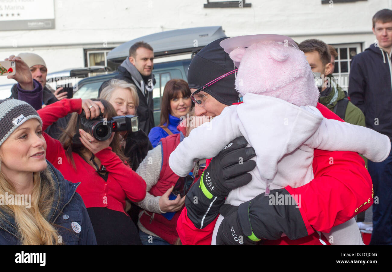 Davina McCall Sport Relief challenge Beyond Breaking Point swimming ...