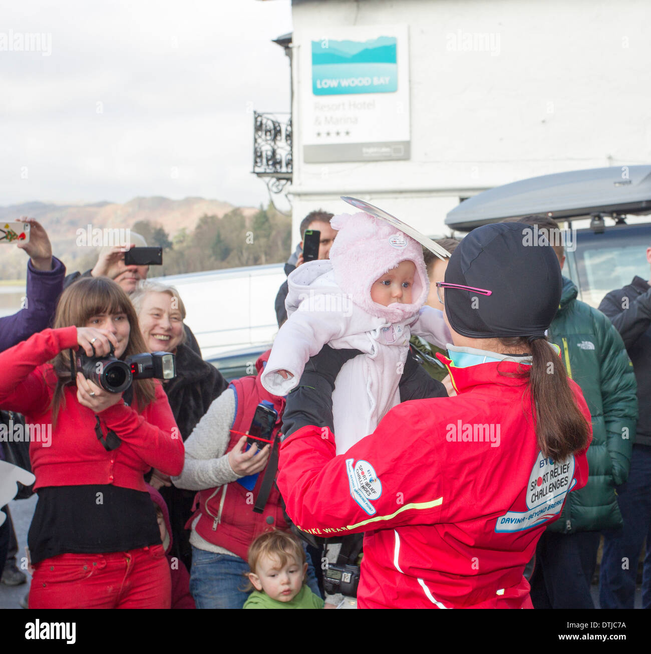 Davina McCall Sport Relief challenge Beyond Breaking Point swimming ...