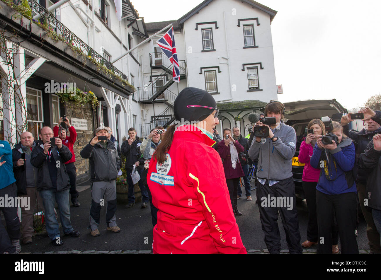 Davina McCall Sport Relief challenge Beyond Breaking Point swimming ...