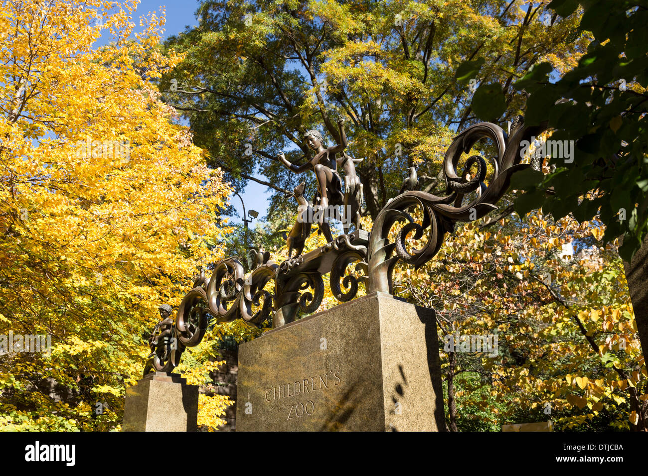 The Lehman Gates are a Bronze Sculptural Landmark at the Children's Zoo ...