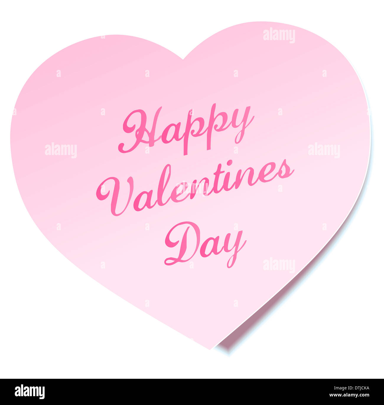Heart shaped Post-it, saying HAPPY VALENTINES DAY Stock Photo - Alamy