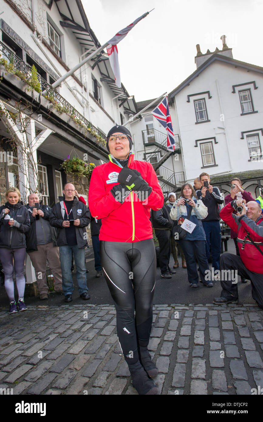 Davina McCall Sport Relief challenge Beyond Breaking Point swimming ...