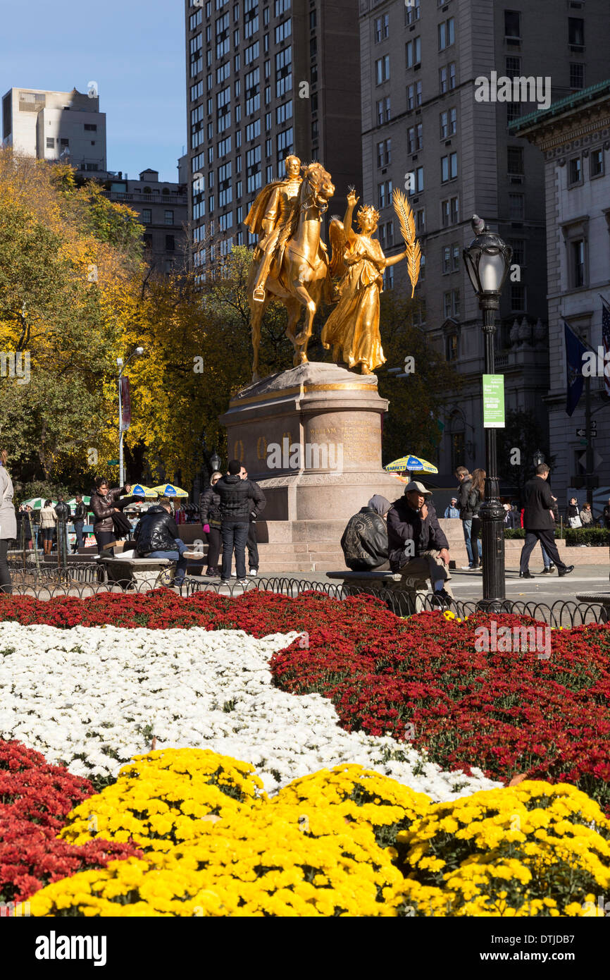 General Sherman Statue, Grand Army Plaza, NYC Stock Photo - Alamy