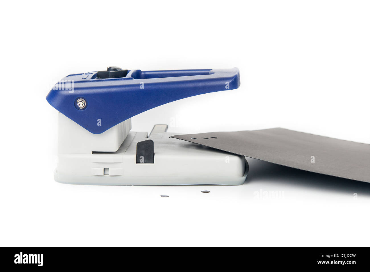 Office Puncher Unit isolated on white background Stock Photo - Alamy