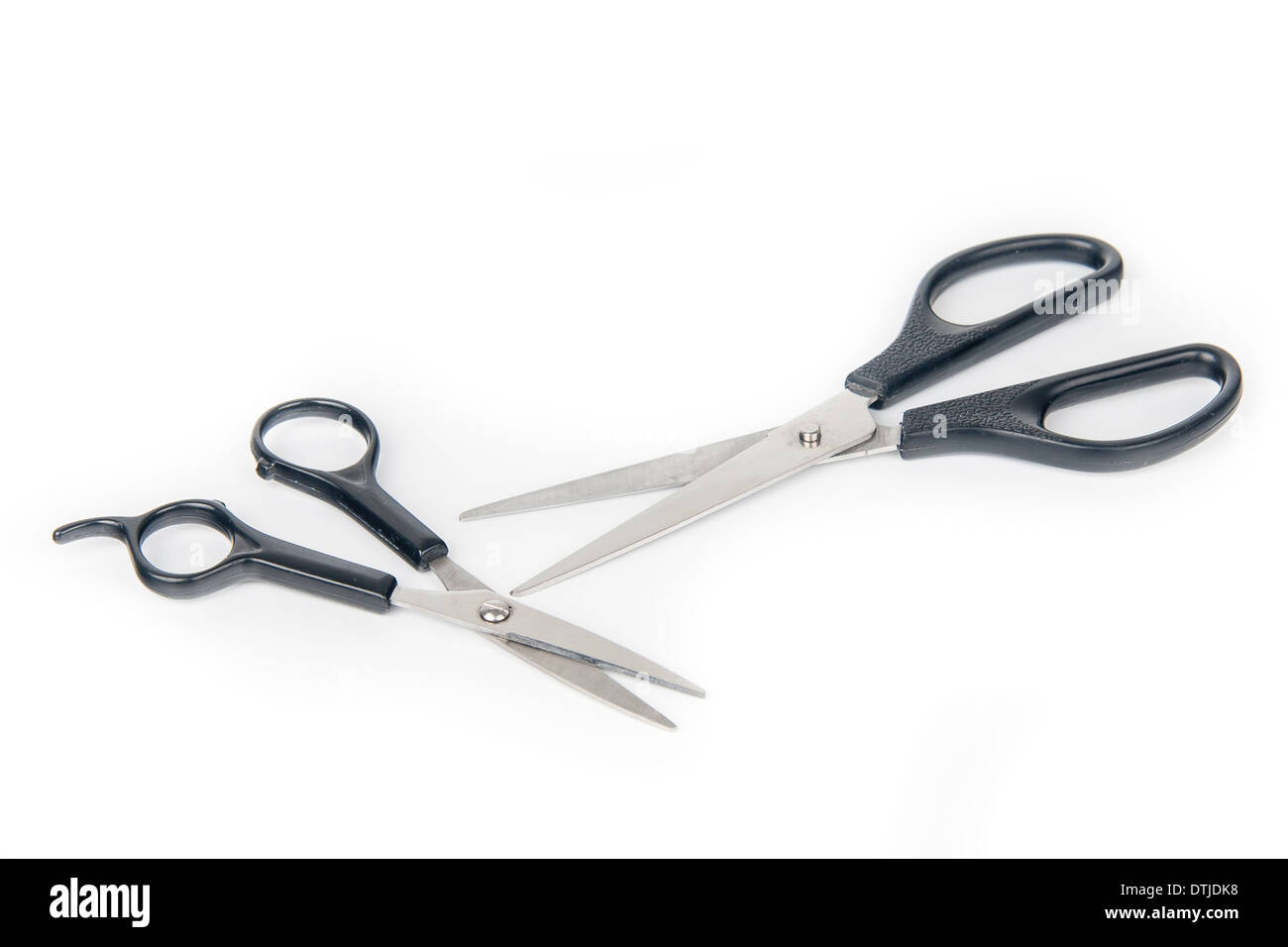 Metal scissors isolated on white background Stock Photo - Alamy