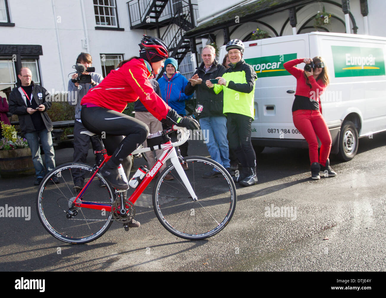 Davina McCall Sport Relief challenge Beyond Breaking Point swimming ...