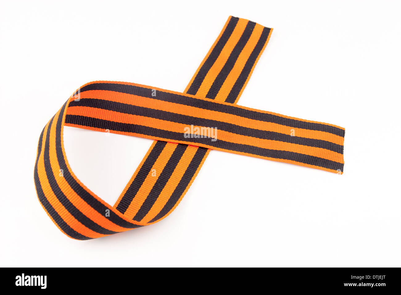 Ribbon of Saint George isolated on white Stock Photo - Alamy