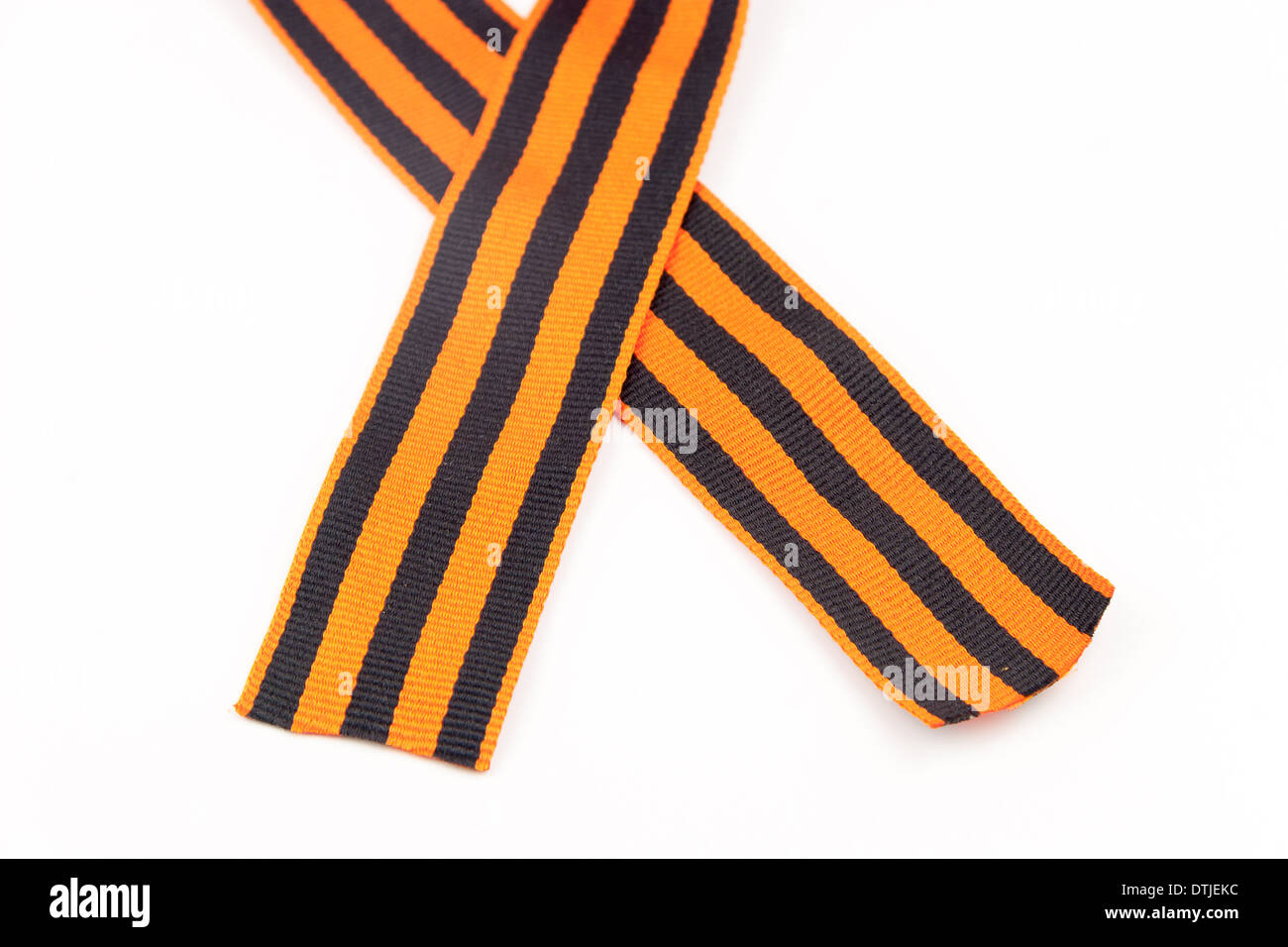 Ribbon of Saint George isolated on white Stock Photo - Alamy