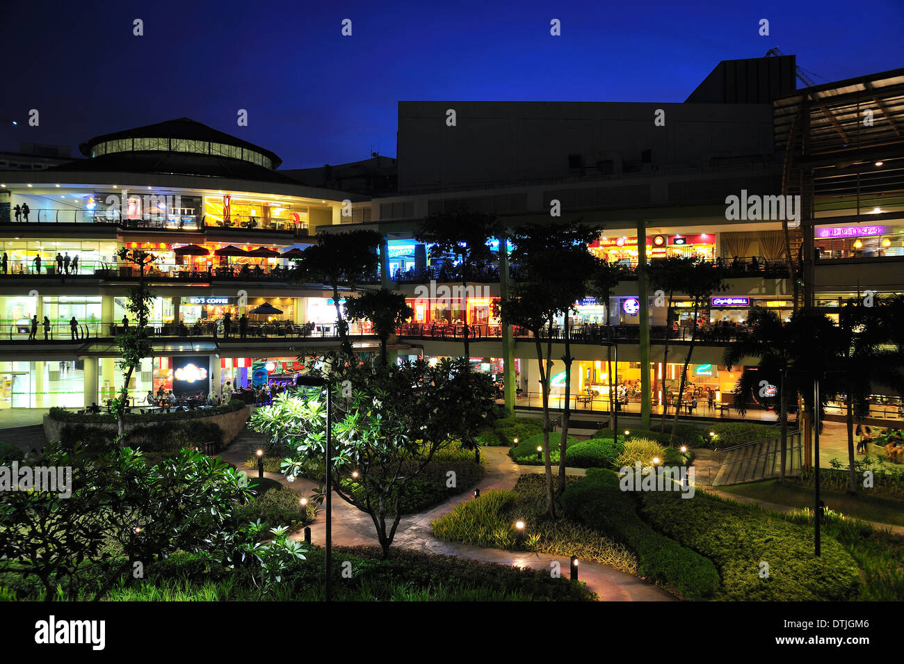 Early Evening Ayala Shopping Center Cebu City Philippines Stock Photo ...