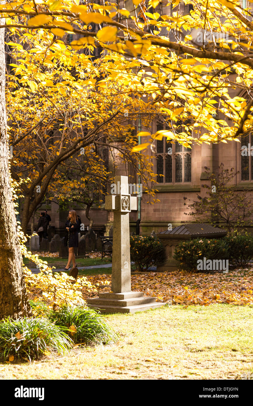 Trinity Church Cemetery, NYC Stock Photo - Alamy