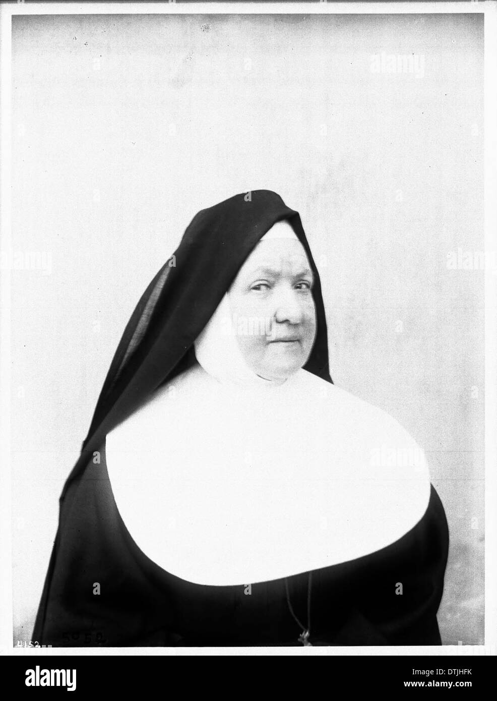 A portrait of one of the sisters at Mission San Carlos Borromeo in ...