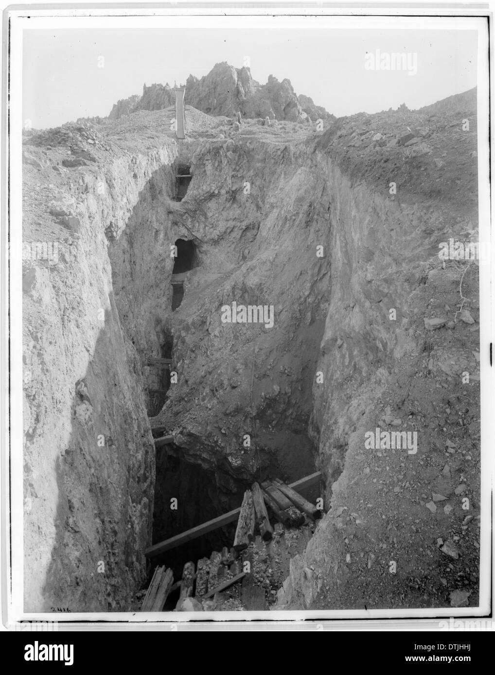 Open cut mining Black and White Stock Photos & Images - Alamy