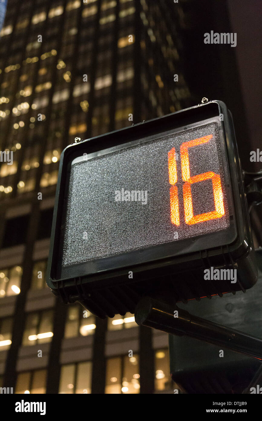 Pedestrian stop sign manhattan hi-res stock photography and images - Alamy