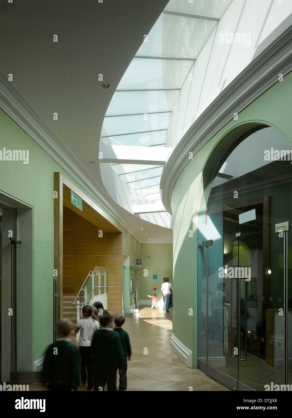 School children inside the Leeds City Museum, Leeds, Yorkshire Stock ...
