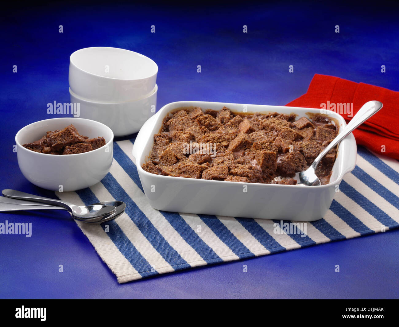 Egg free chocolate bread pudding hi-res stock photography and images ...