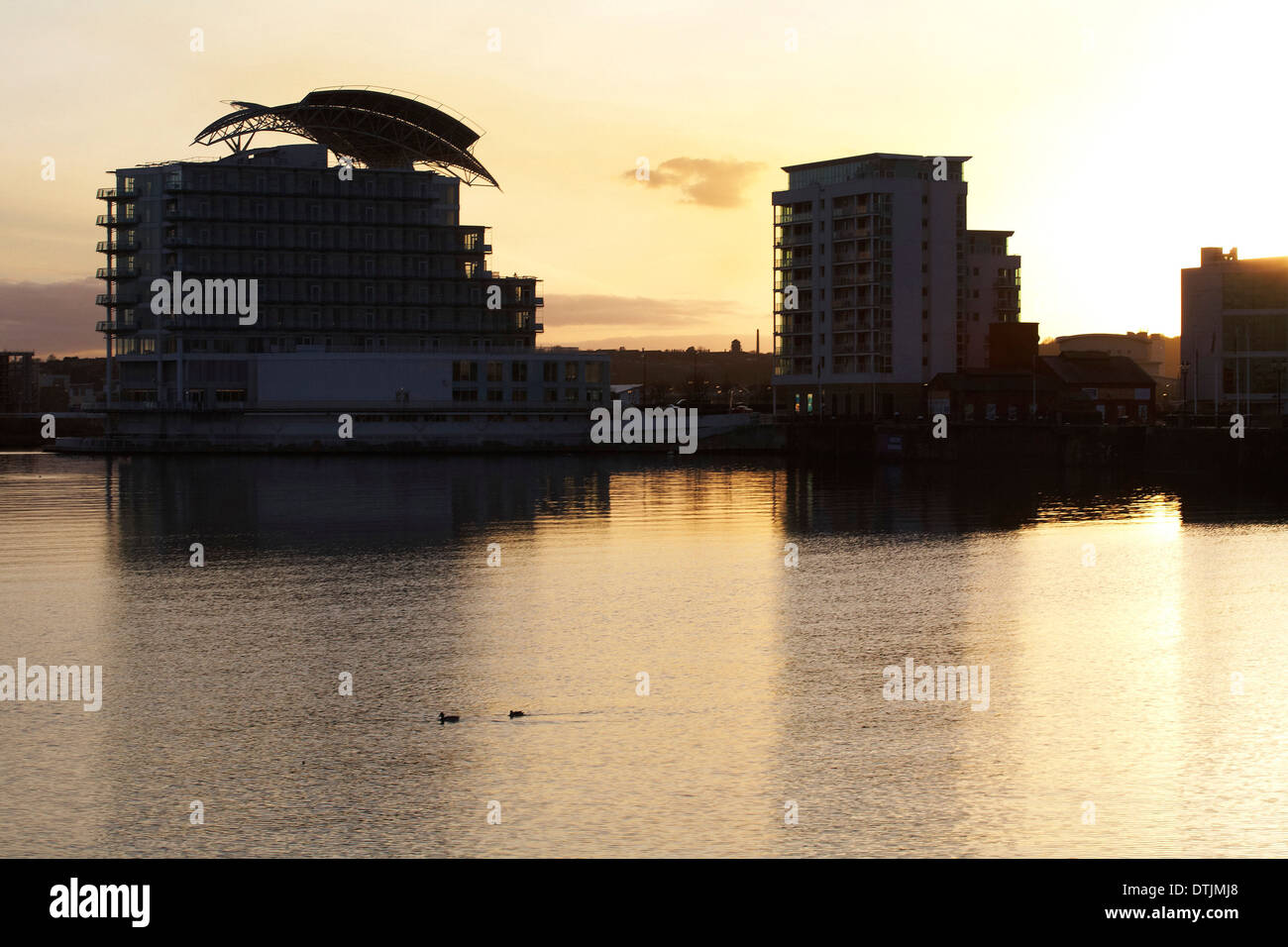 CITYSCAPE OF CARDIFF DOCK Stock Photo - Alamy