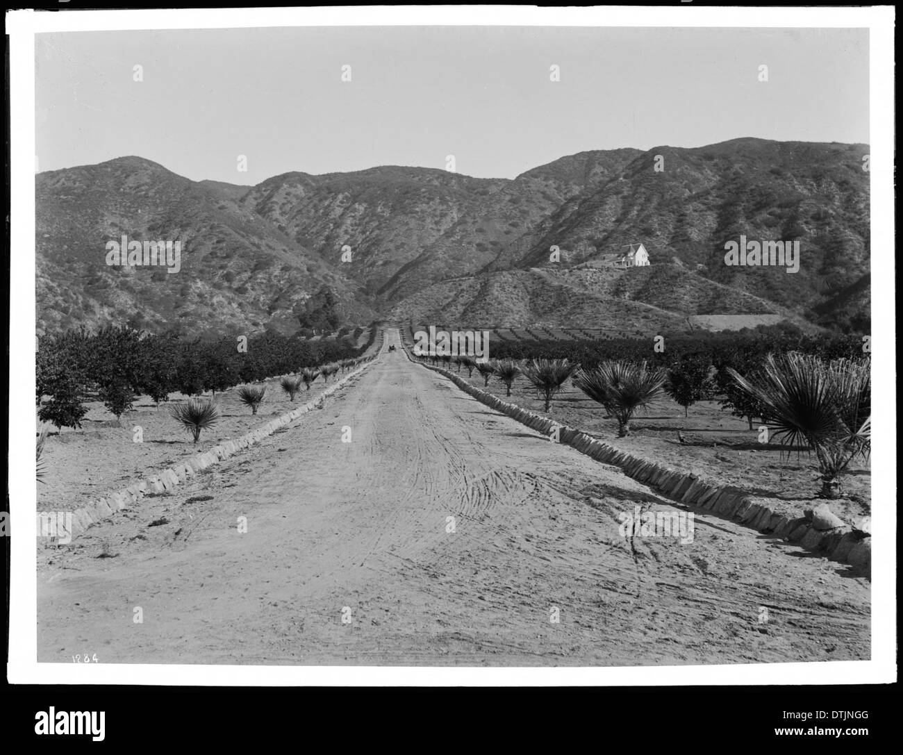 A panoramic view of a ranch in the foothills of California ...
