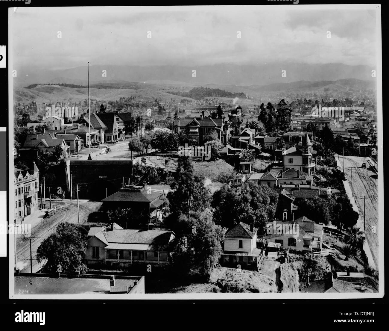 A panoramic view of Los Angeles from the courthouse, located at the ...