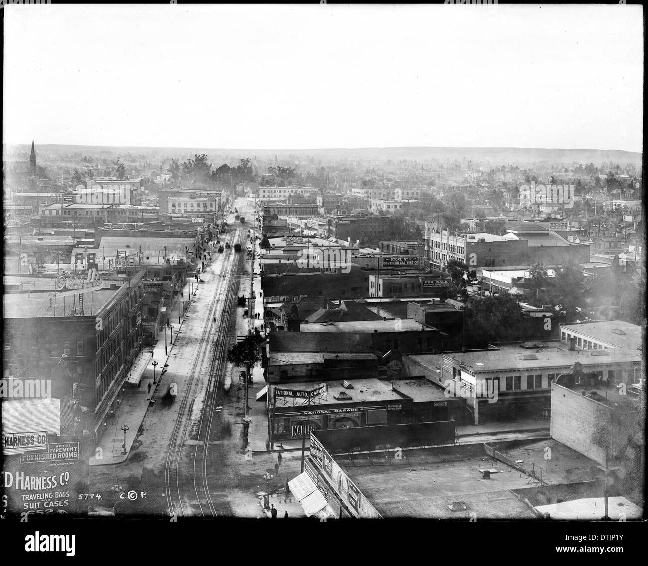 A panoramic view of Los Angeles taken from the Pacific Electric ...