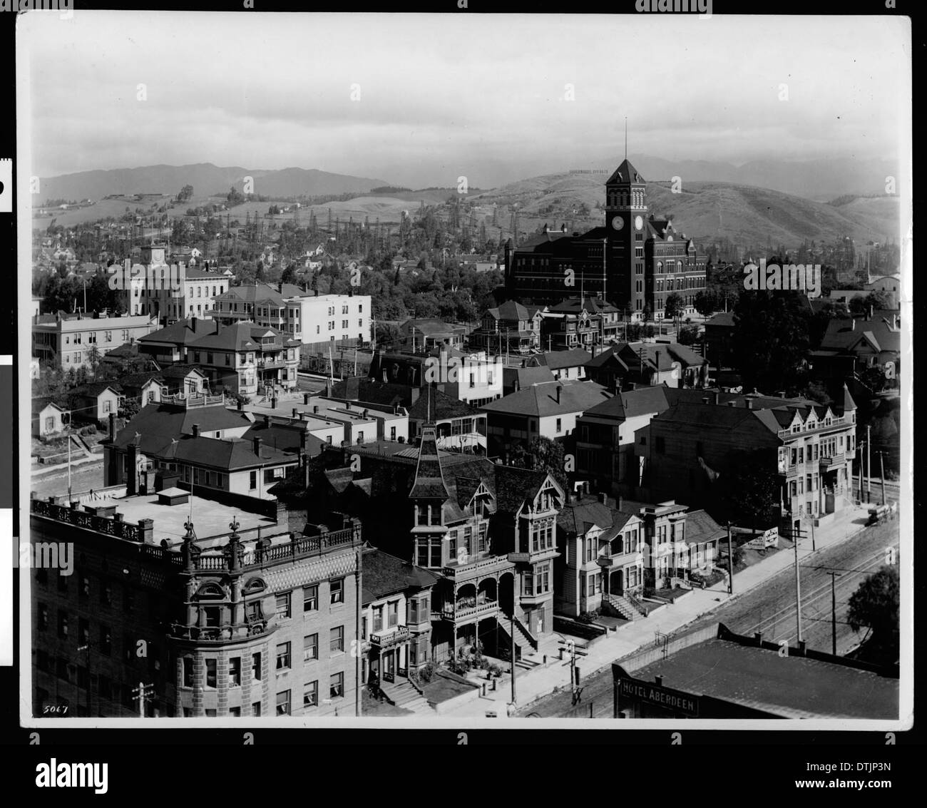 A panoramic view of Los Angeles is shown from the courthouse at the ...