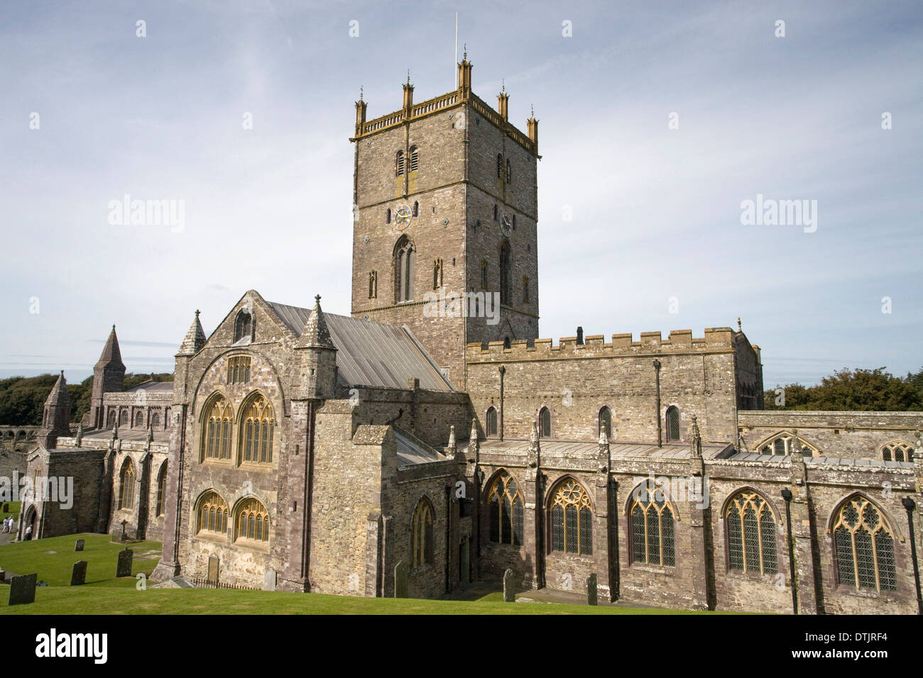 St davids cathedral south west wales united kingdom hi-res stock ...