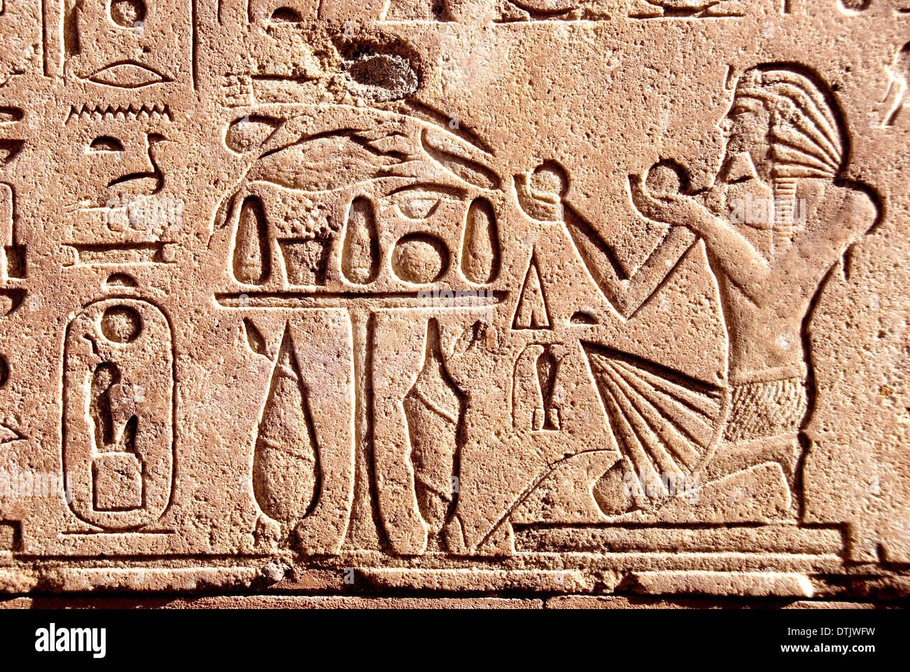 Red Chapel Queen Hatshepsut: offering nu vases Stock Photo - Alamy