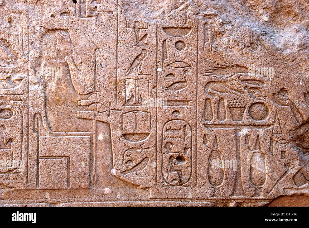 Incised blocks making up part of the reconstructed red chapel or ...