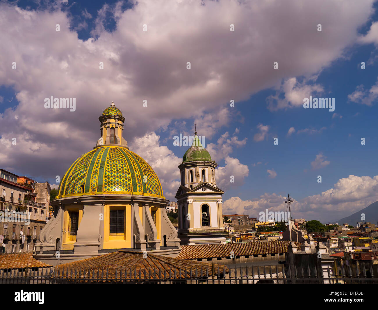 The city of Naples in Italy Stock Photo - Alamy
