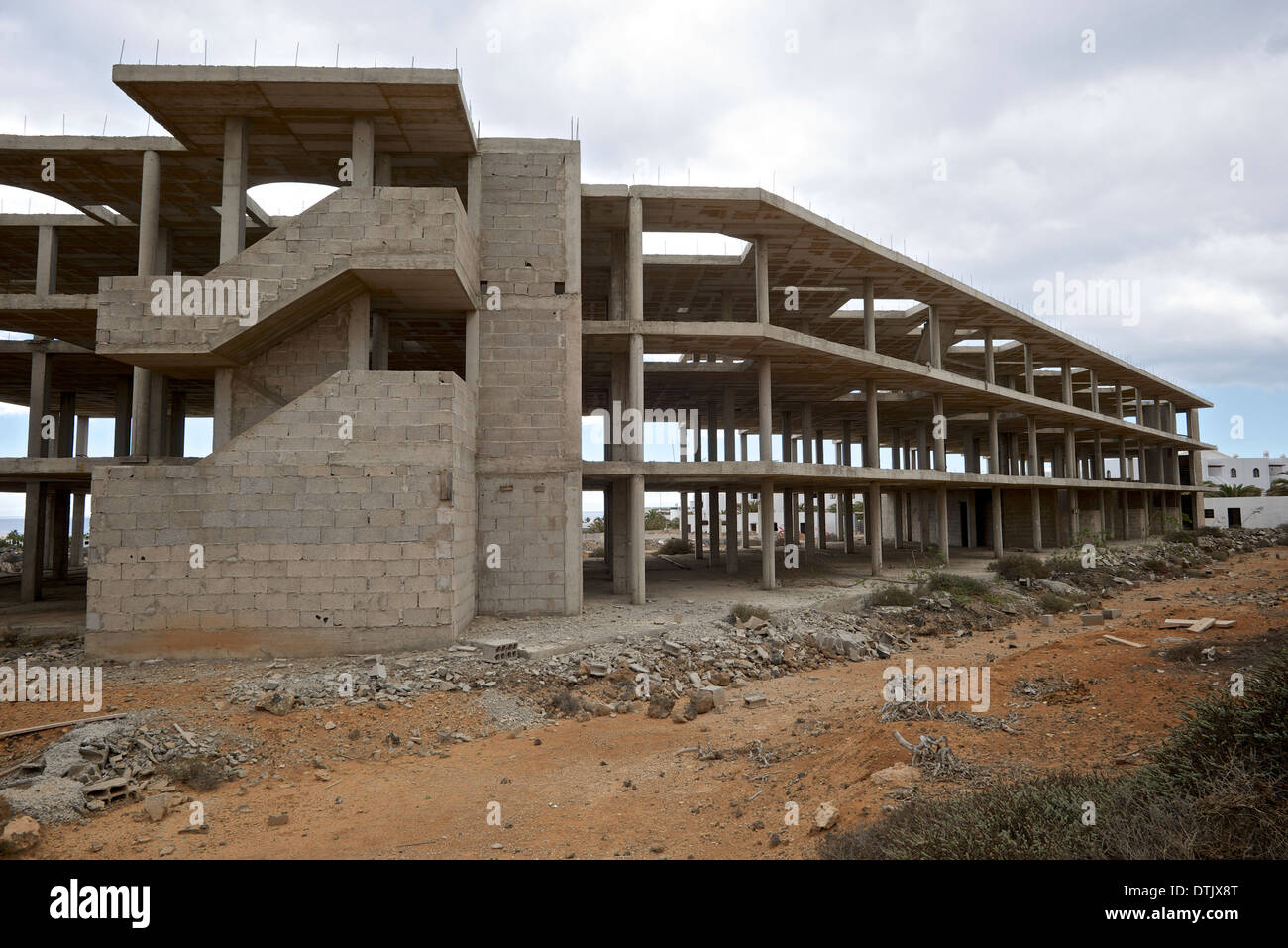 Abandoned Spanish building site Stock Photo - Alamy