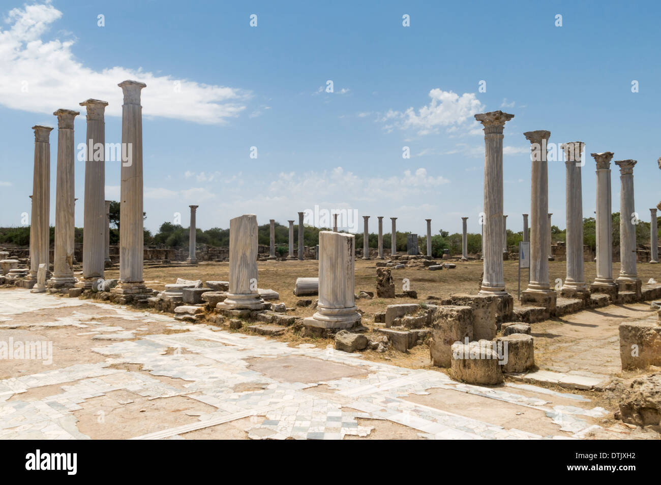 Ancient Roman Ruins at Salamis near Famagusta Northern Cyprus Stock ...