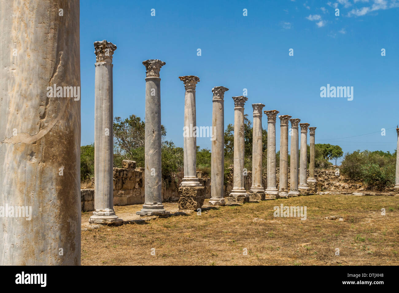 Ancient Roman Ruins at Salamis near Famagusta Northern Cyprus Stock ...