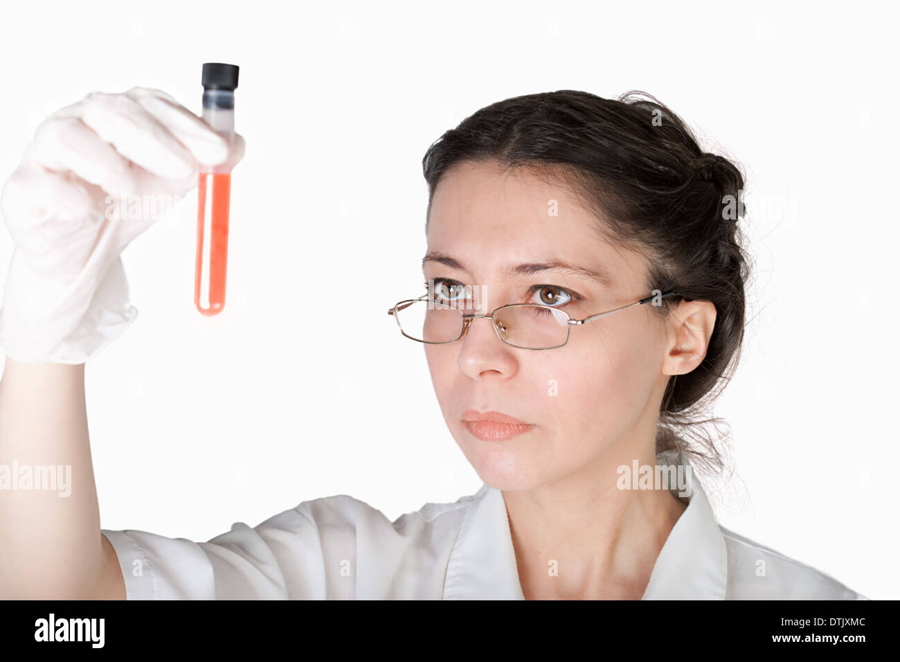 Serious female scientist test hi-res stock photography and images - Alamy
