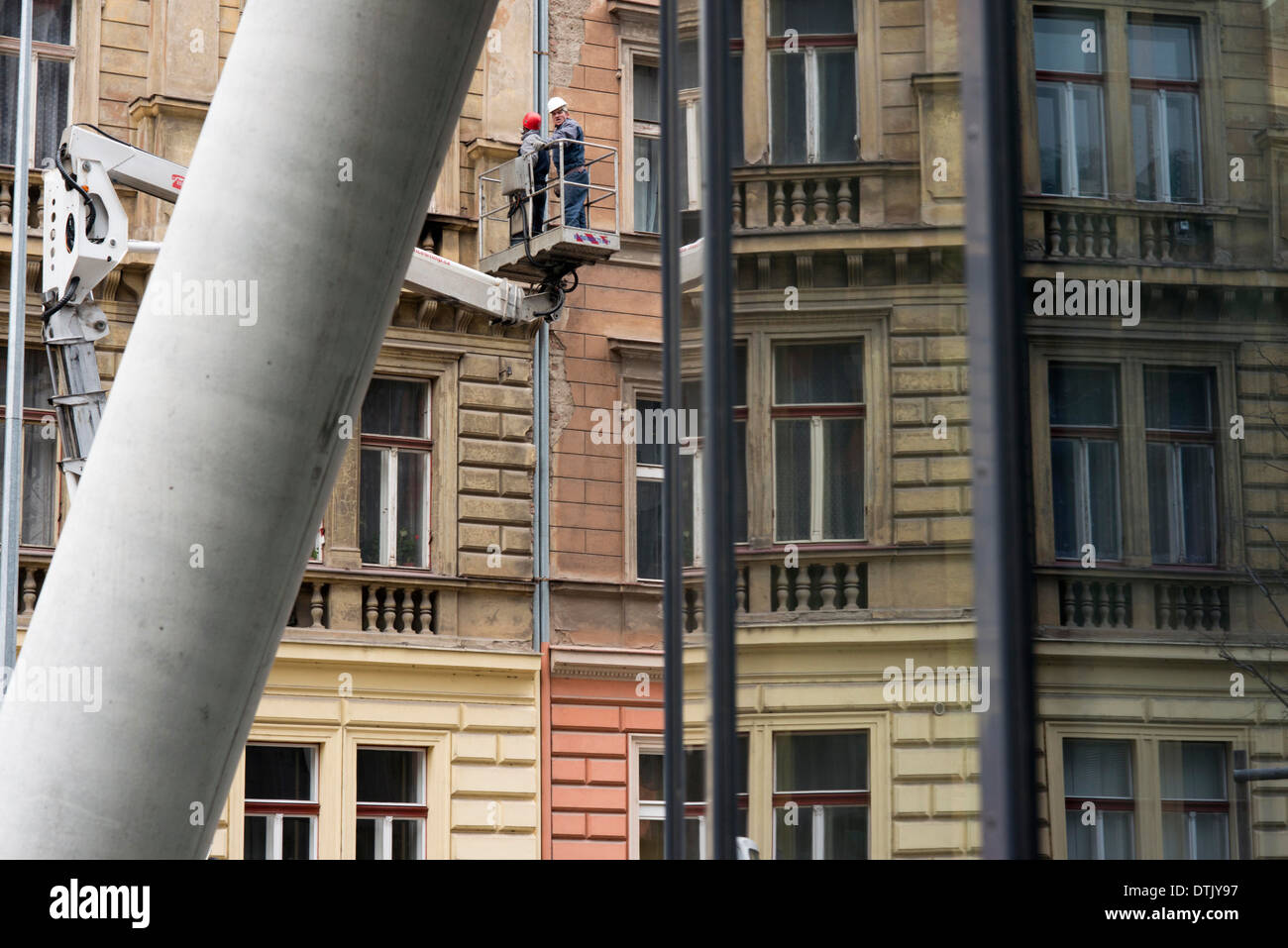 Modernist buildings on the outskirts of Prague.Amazon Court Karolinska ...