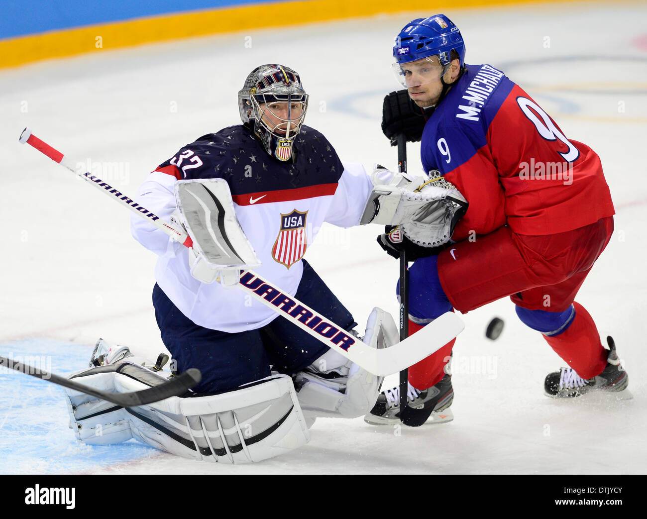 USA. Ice Hockey, quarterfinal Czech Republic vs USA during the 2014 ...